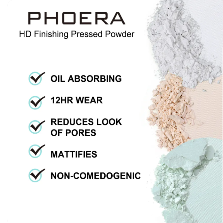 PHOERA HD Finishing Pressed Powder – Phoera Cosmetics